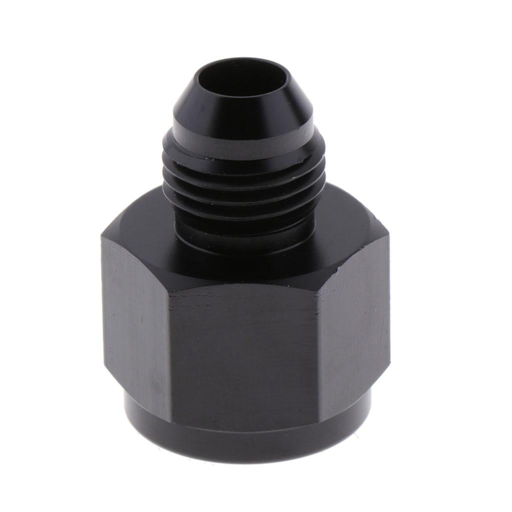 Black Aluminum Female -8 Male -6 AN r Fuel Fitting Adapter, 8 with O to ...