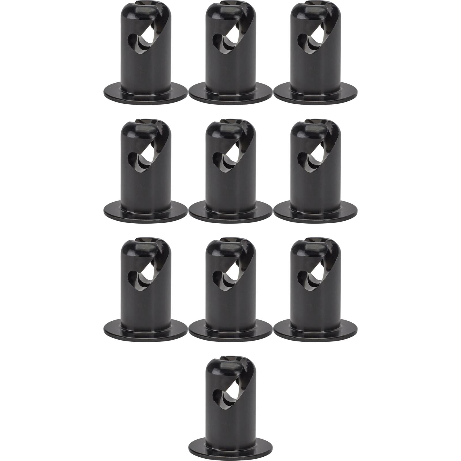 Black Aluminum Quarter Turn Panel Fasteners, .500 Inch Grip, Anodized ...