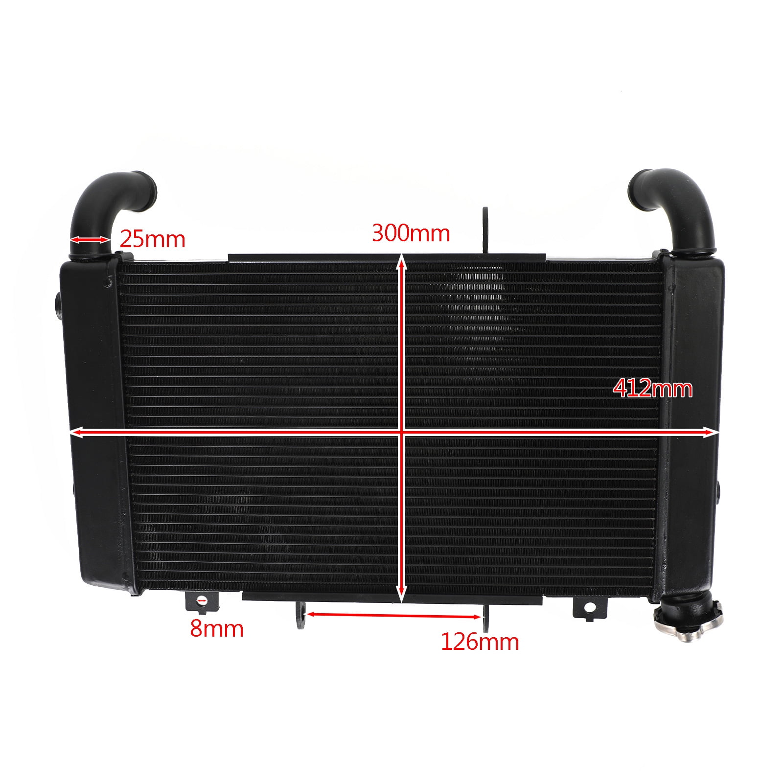 Black Aluminum Radiator Cooler Cooling For HONDA CB CBR 650 R 650R 2018 ...