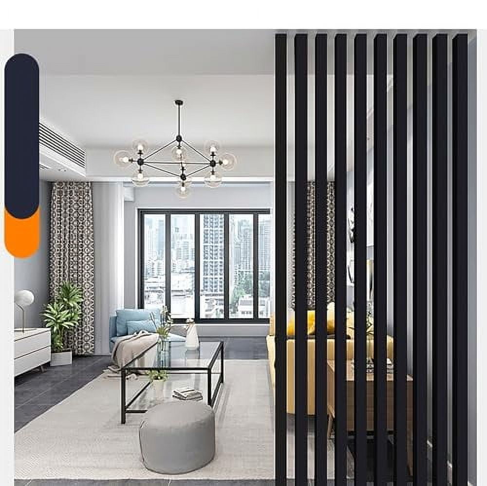 Black Aluminum Rectangular Tubing 4Pcs 44mm x 100mm x 940mm Long Wall ...