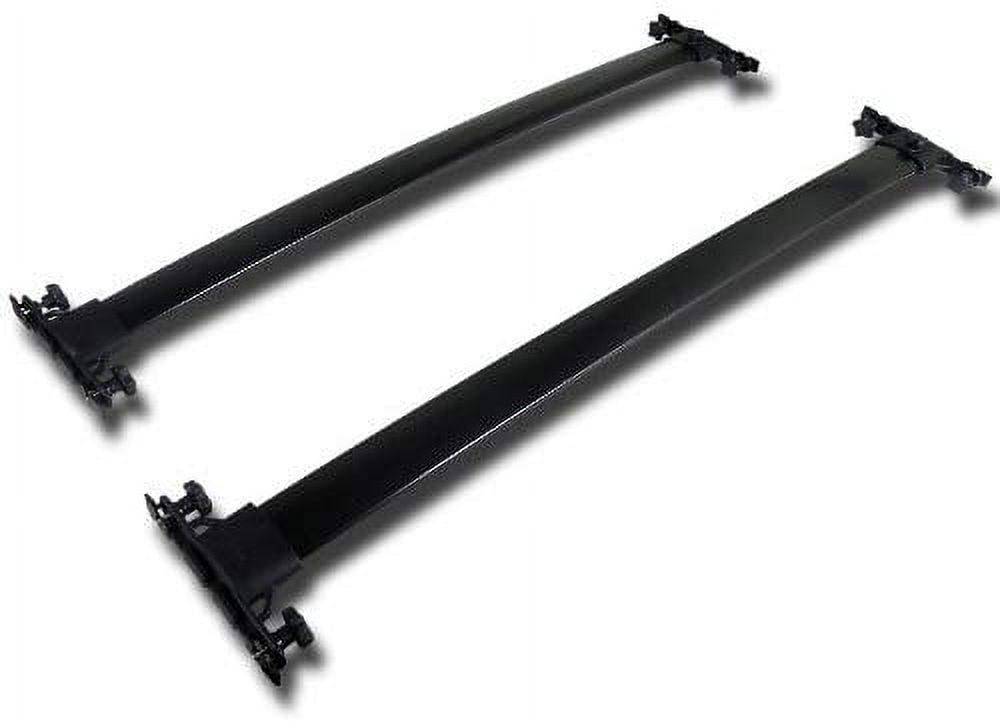 Black Aluminum Roof Rack Side Rails Top Mount Pair Made For And ...