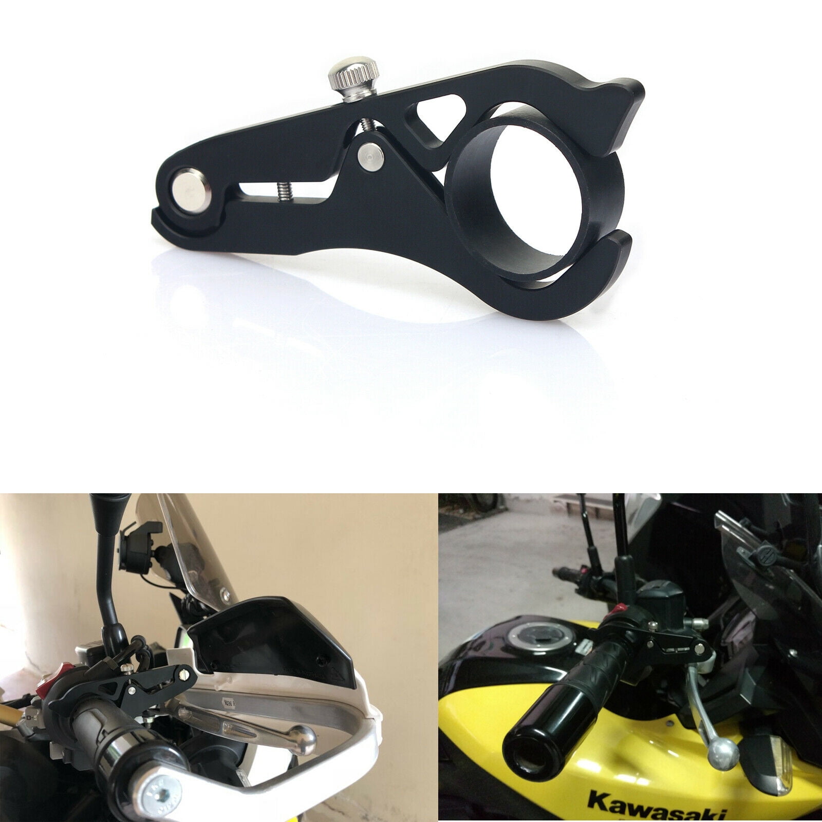 Black Aluminum Universal Motorcycle Cruise Control Throttle Lock for ...