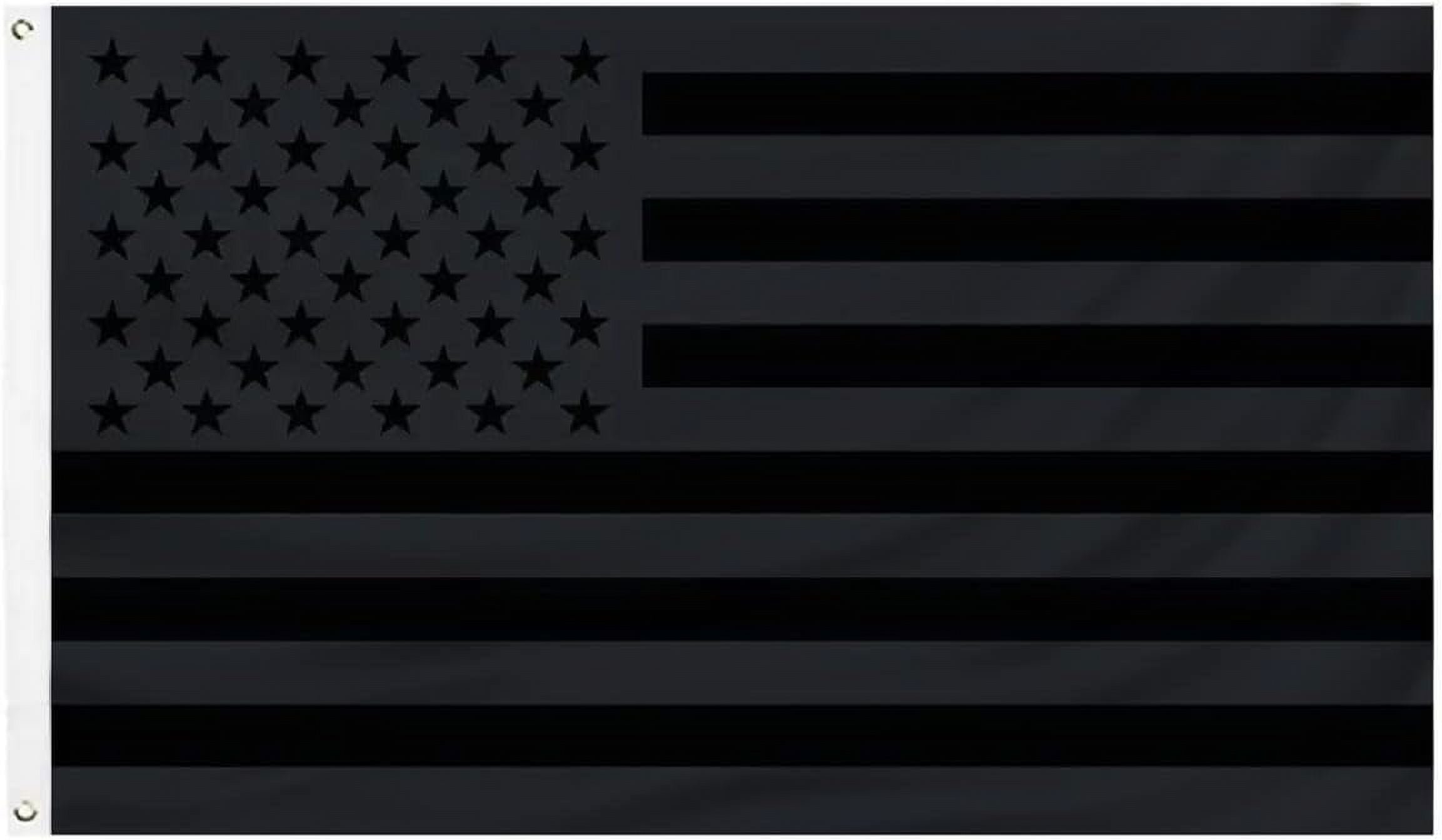 Black American Flag 3x5 FT USA FLAG Polyester US United State Flags ...