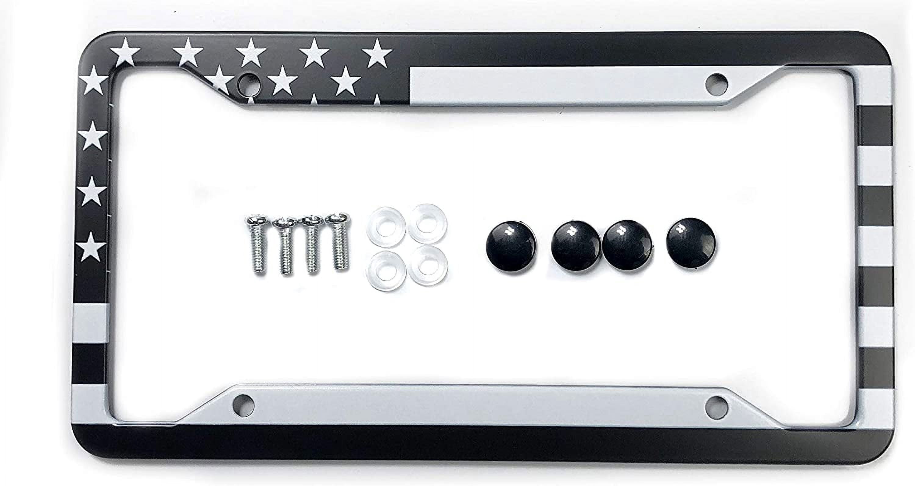 Black American Flag License Plate Frame American Flag Car Tag Frame US ...
