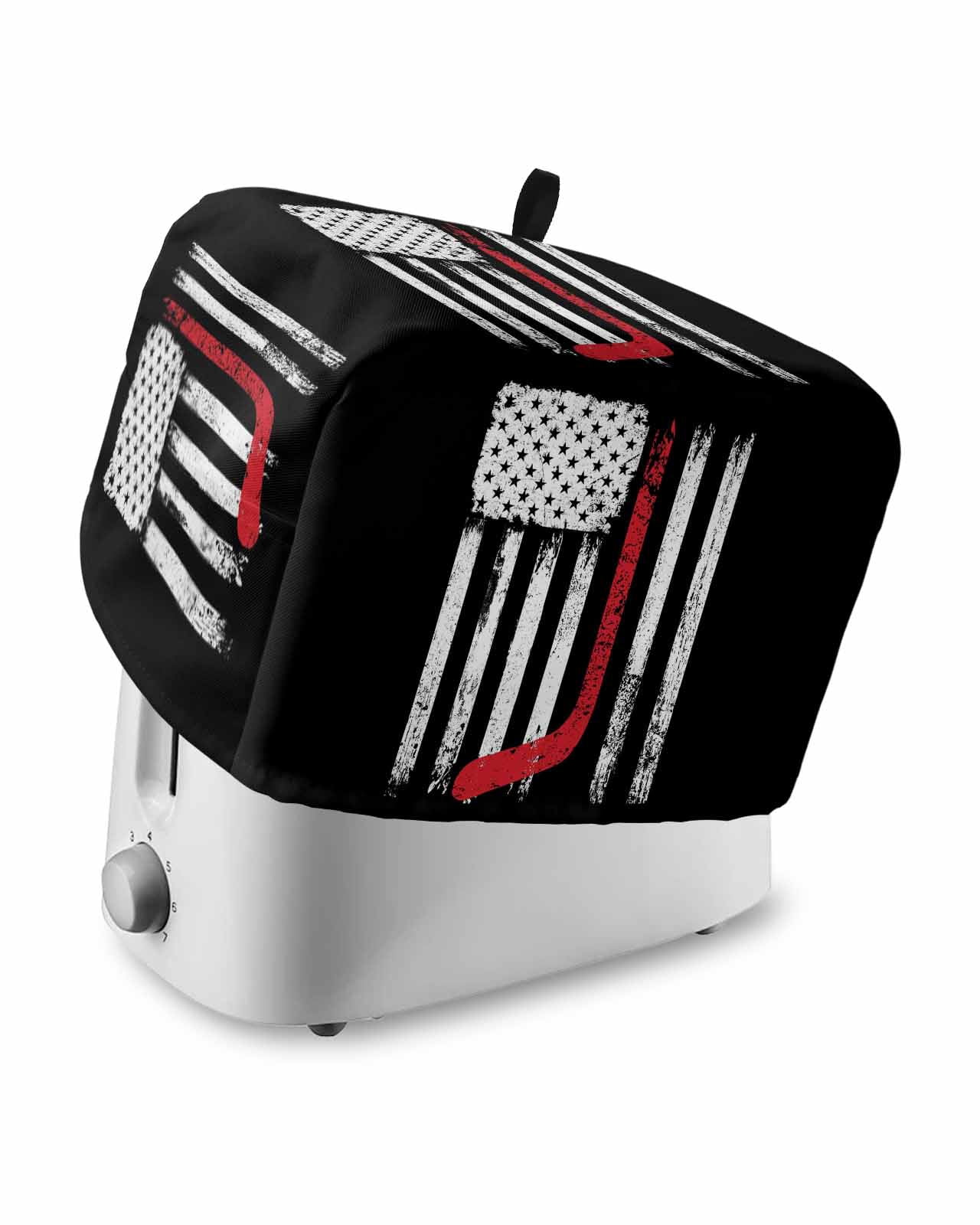 Black American Flag Small Toaster Cover 2 Slice, Kitchen Appliance ...
