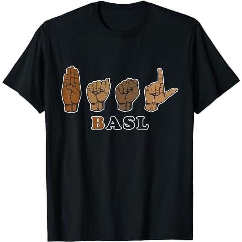 Black American Sign Language BASL Black History Month Unisex Comfort ...