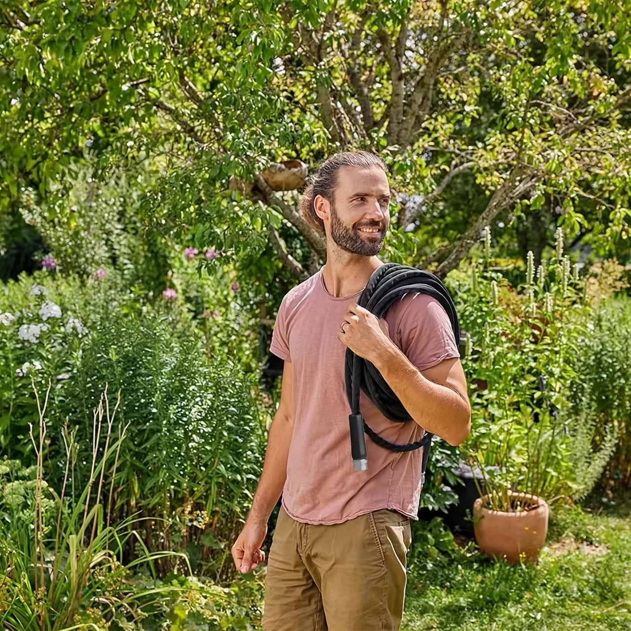 Black American Standard 50ft Retractable 15m Garden Plastic High ...