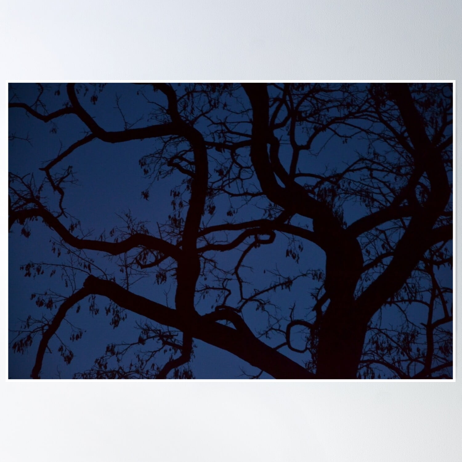 Black And Blue Poster Wall Art, Modern Wall Decor, 8x12 UNFRAMED ...