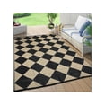 Black And Coffee Checkered 8x10 Outdoor Rug Waterproof Reversible ...
