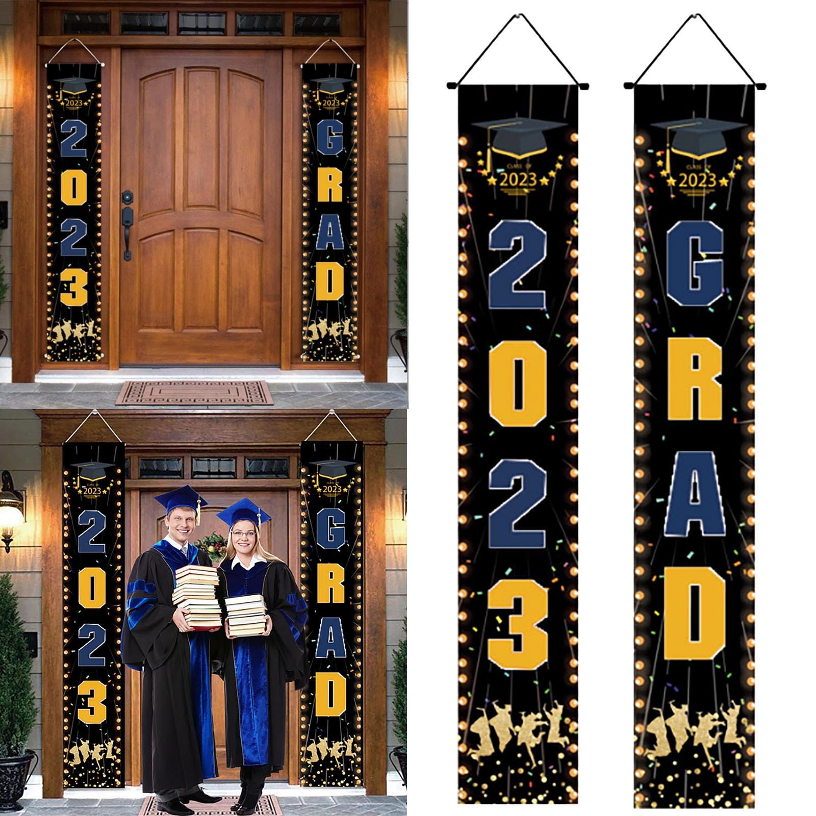 2023 Graduation Season Couplets Banner Graduation Decorations Graduation Ceremony Party Curtains ...