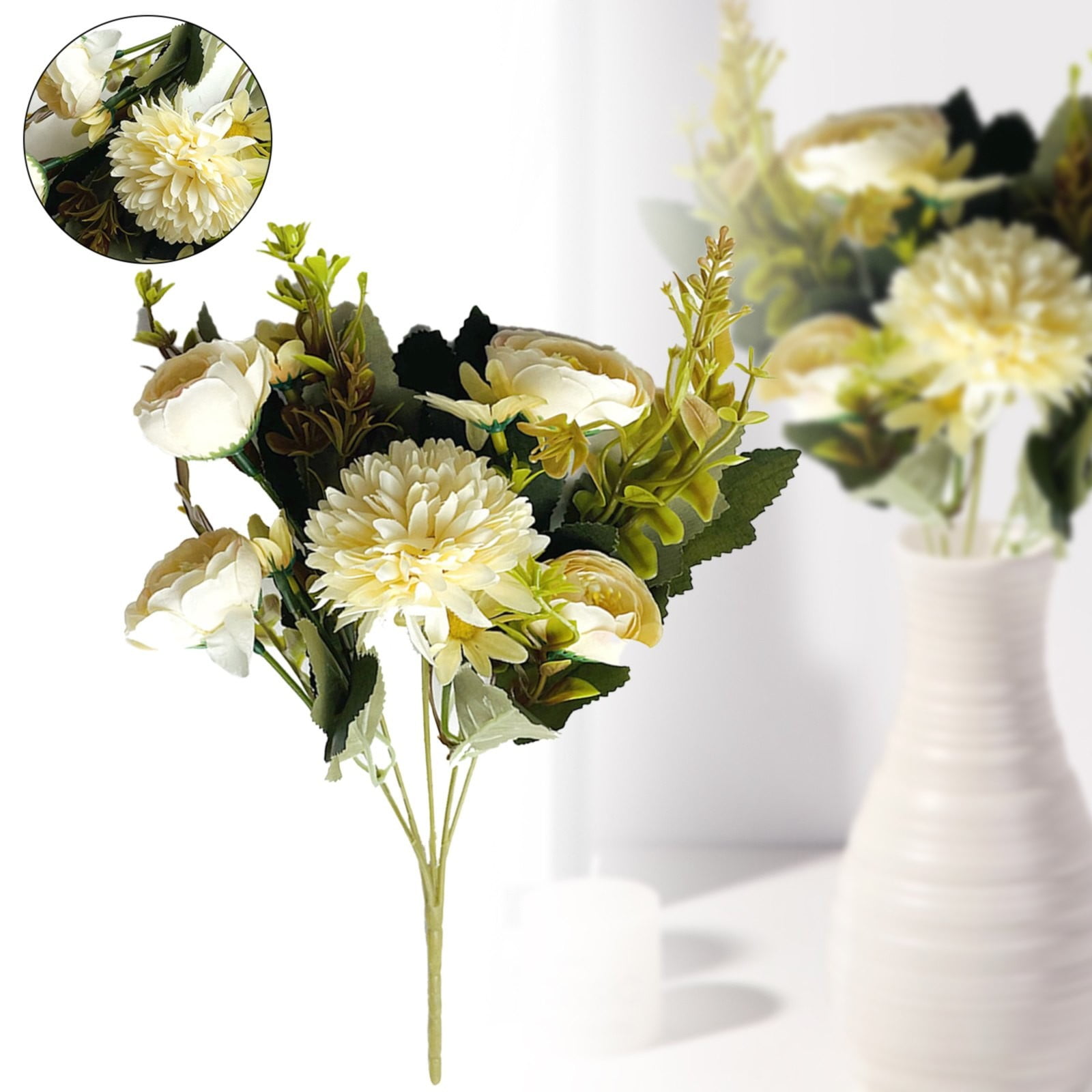 Black And Friday Deals 2024!Artificial flowers,Artificial Rose Branch ...