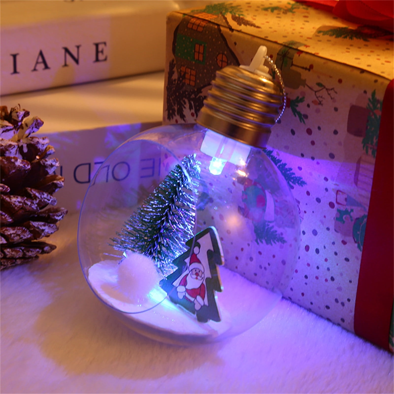 Big Size Led Transparent Christmas Diameter 3.15 Inch Ball String ...