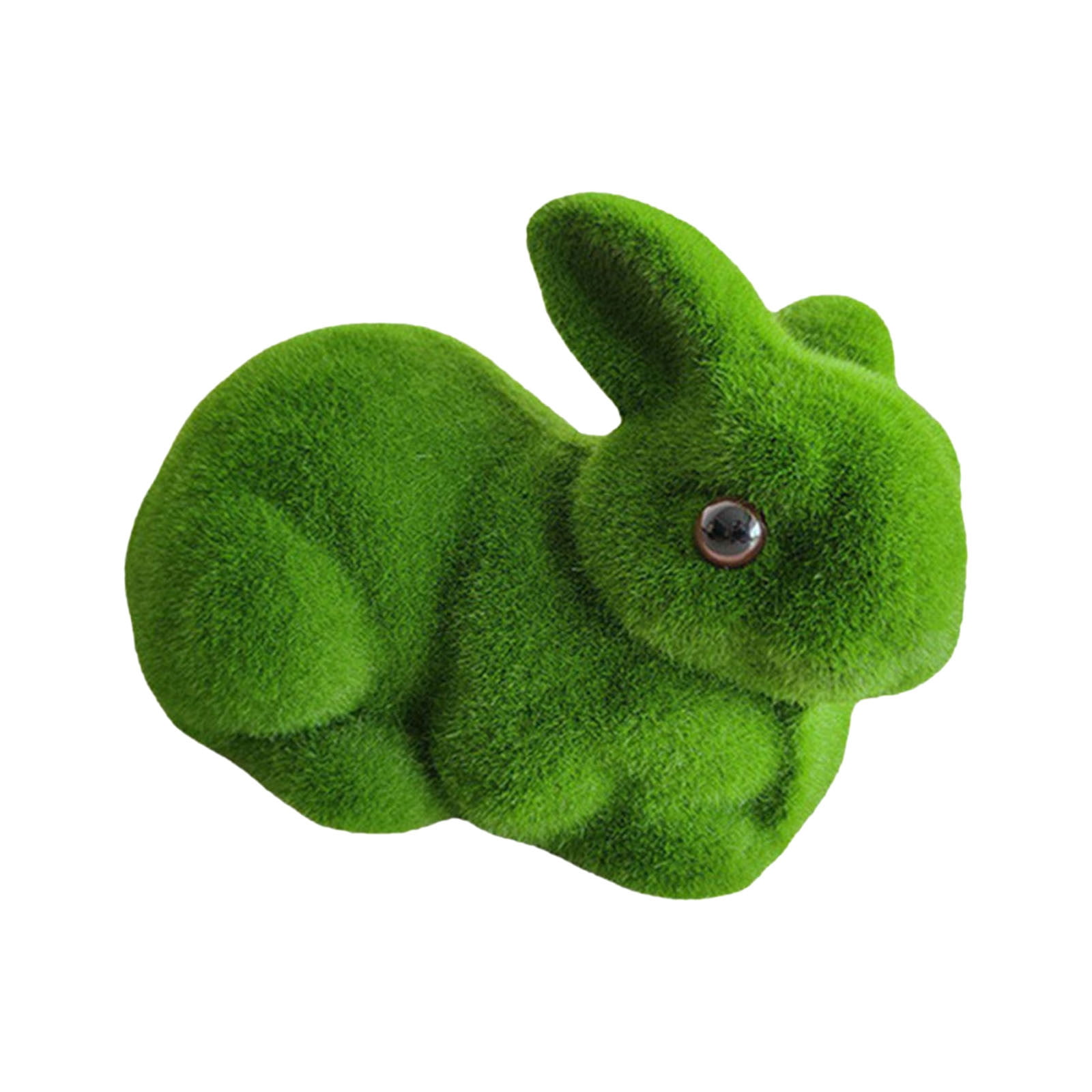 Green Flocking Rabbits Of Industrial Plants, Hand Made Grass Animals ...