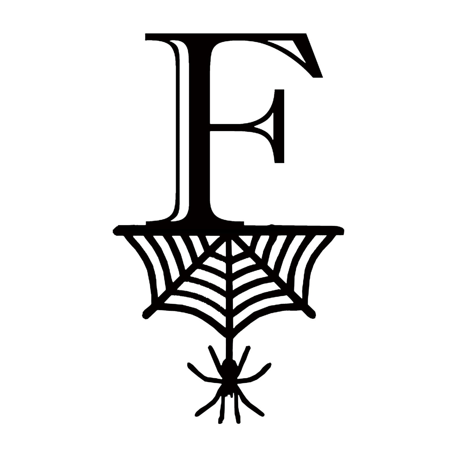 Halloween 26 Letter Decoration Hang Tag, Spider Hang Tag F - Walmart.com