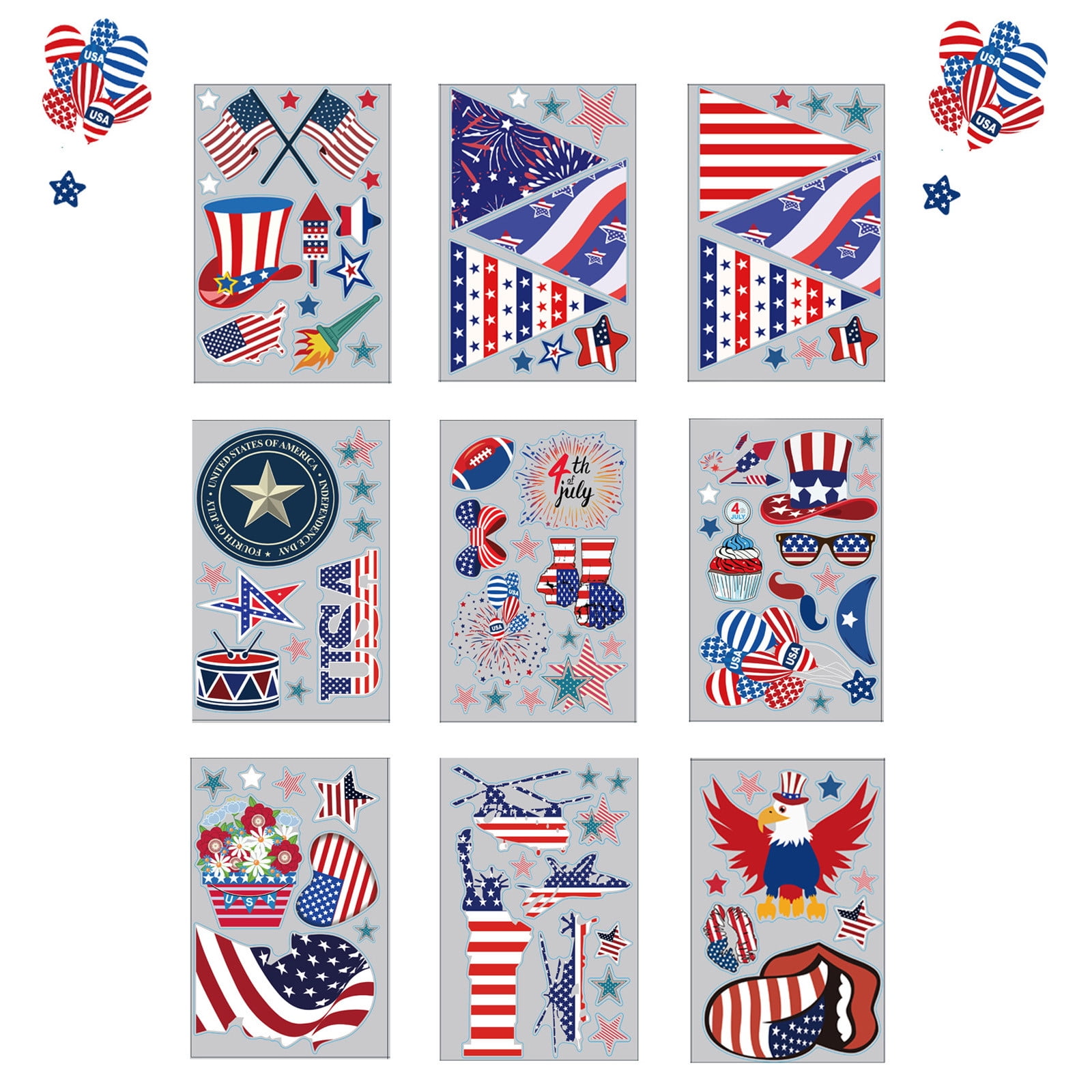 Independent Day Wall Sticker Pvc Self-Adhesive Wall Sticker Can Be ...