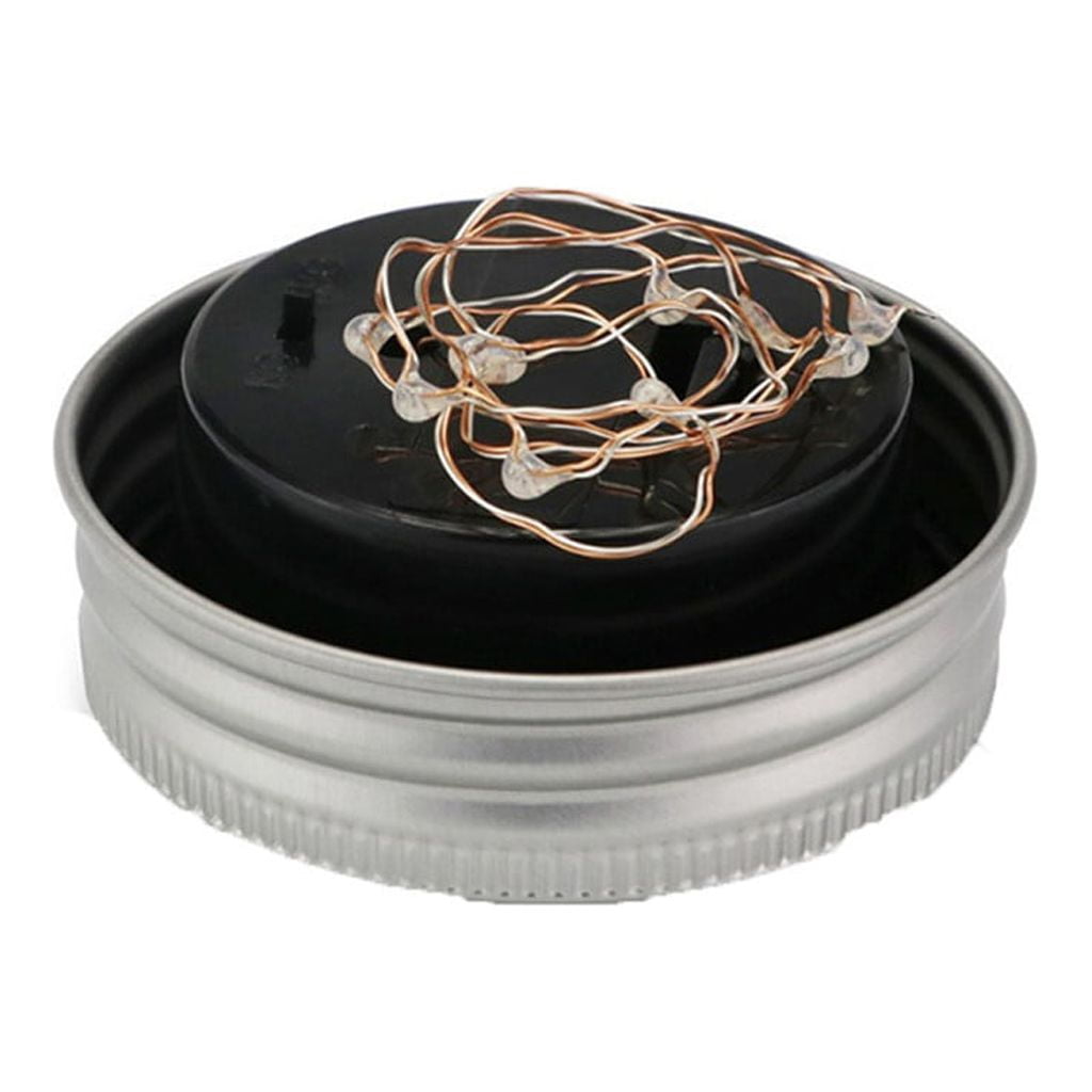 Led Light Solar For Mason Jar Lid Insert Color Changing Garden Decor ...