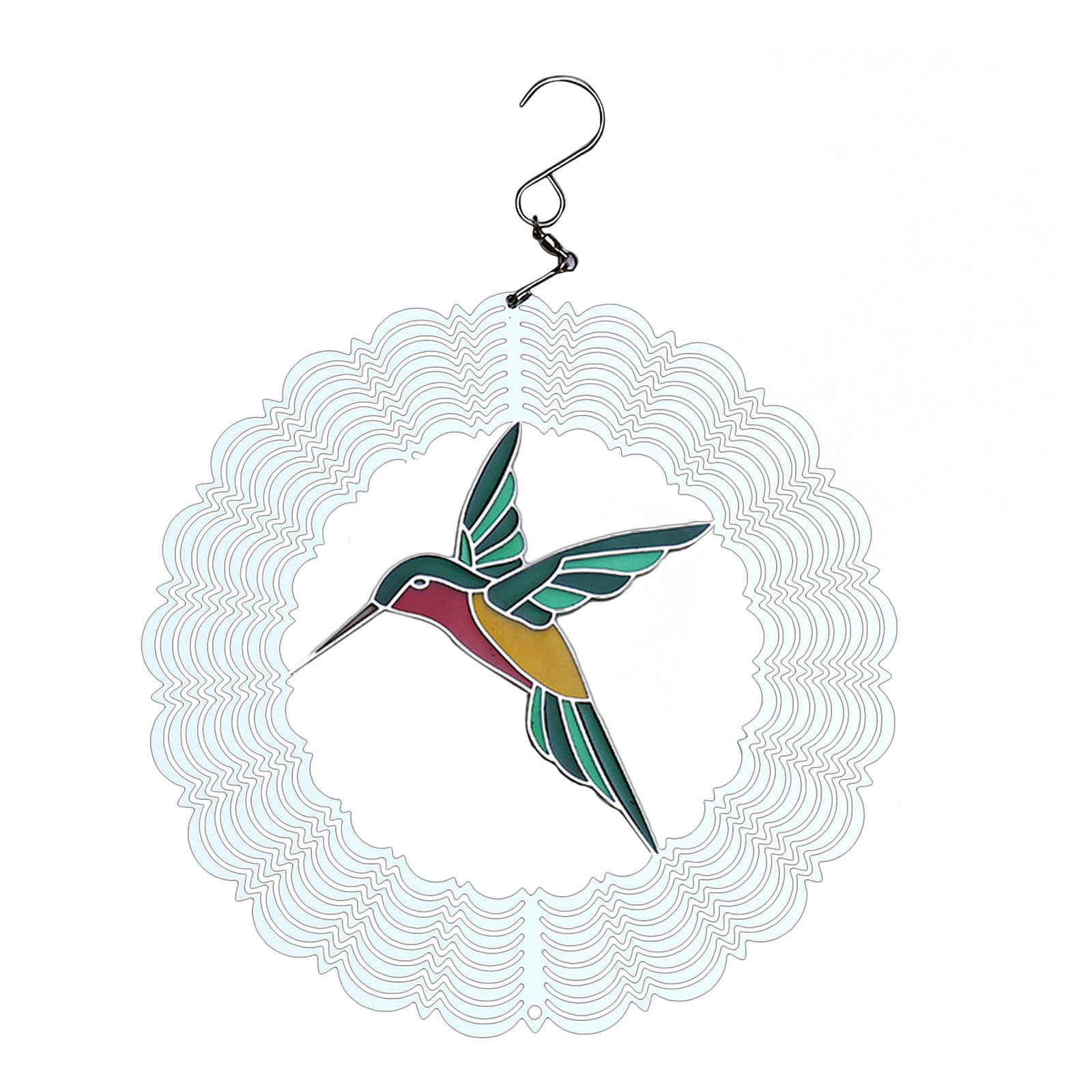 Deals Metal Wind- Hanging Rotating Wind Chimes Outdoor Garden Decor ...