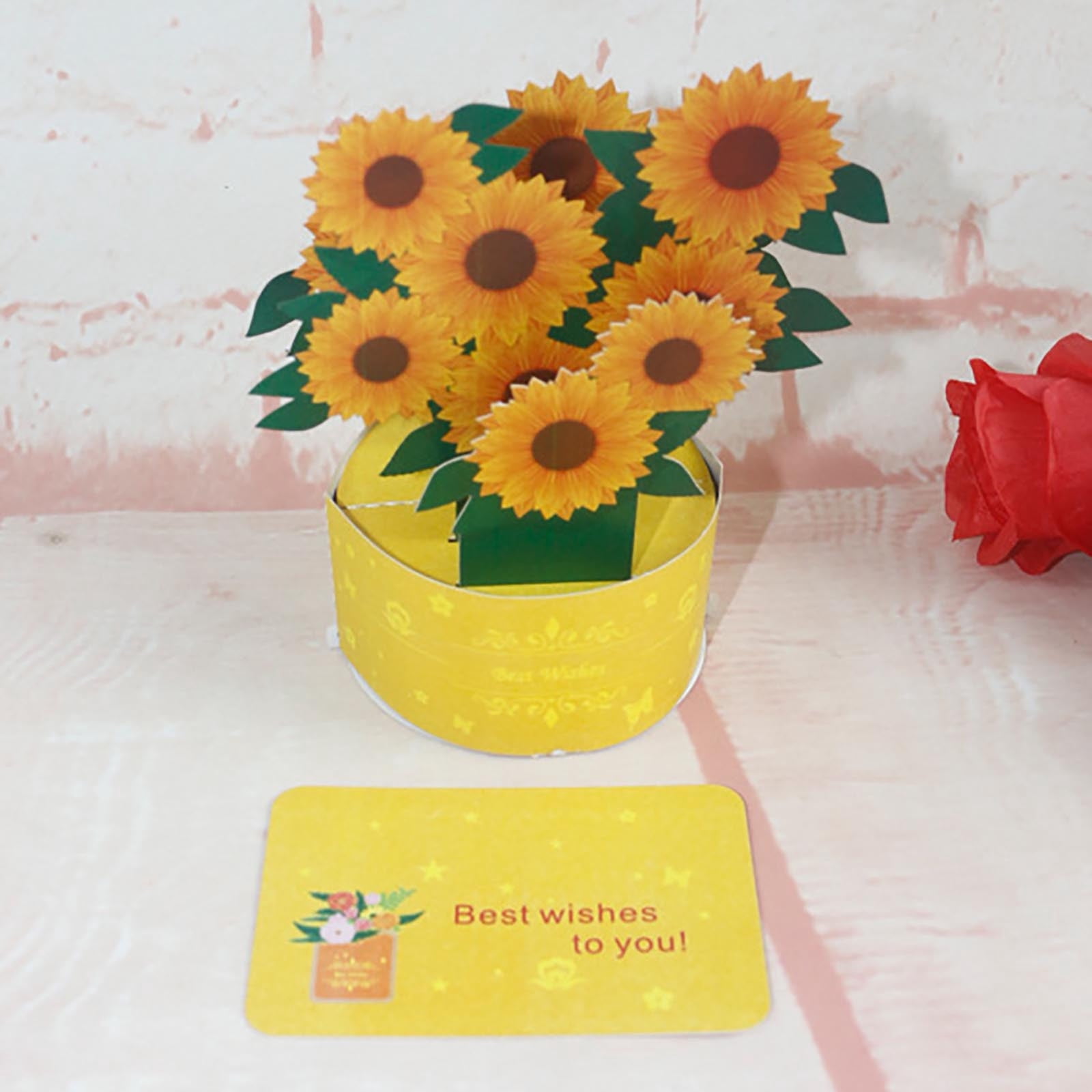 New Mother'S Day Plant Flowers 3D Three-Dimensional Greeting Card ...