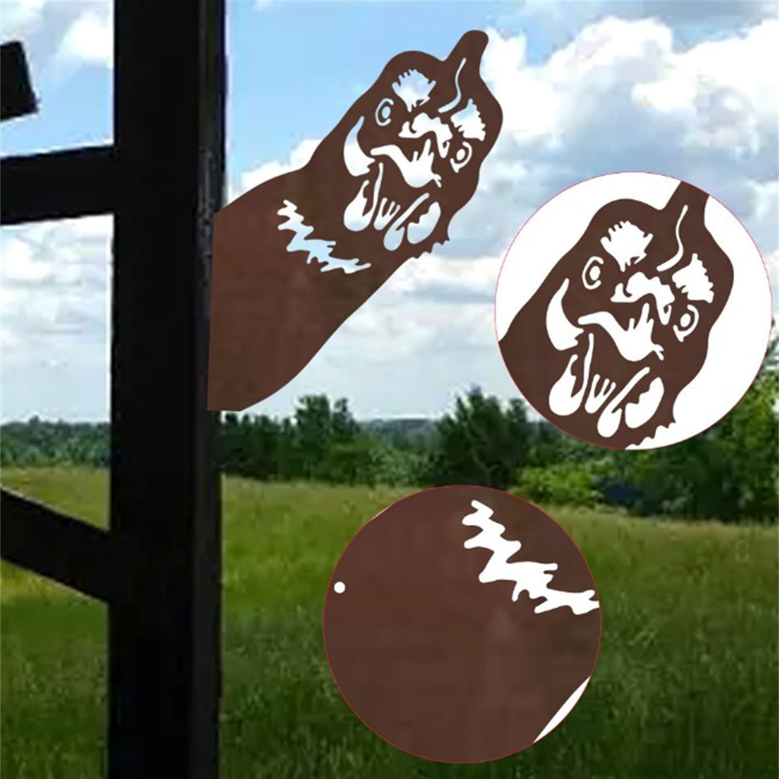 New Peeping Chicken Silhouette Outdoor Courtyard Pendant, Farm ...