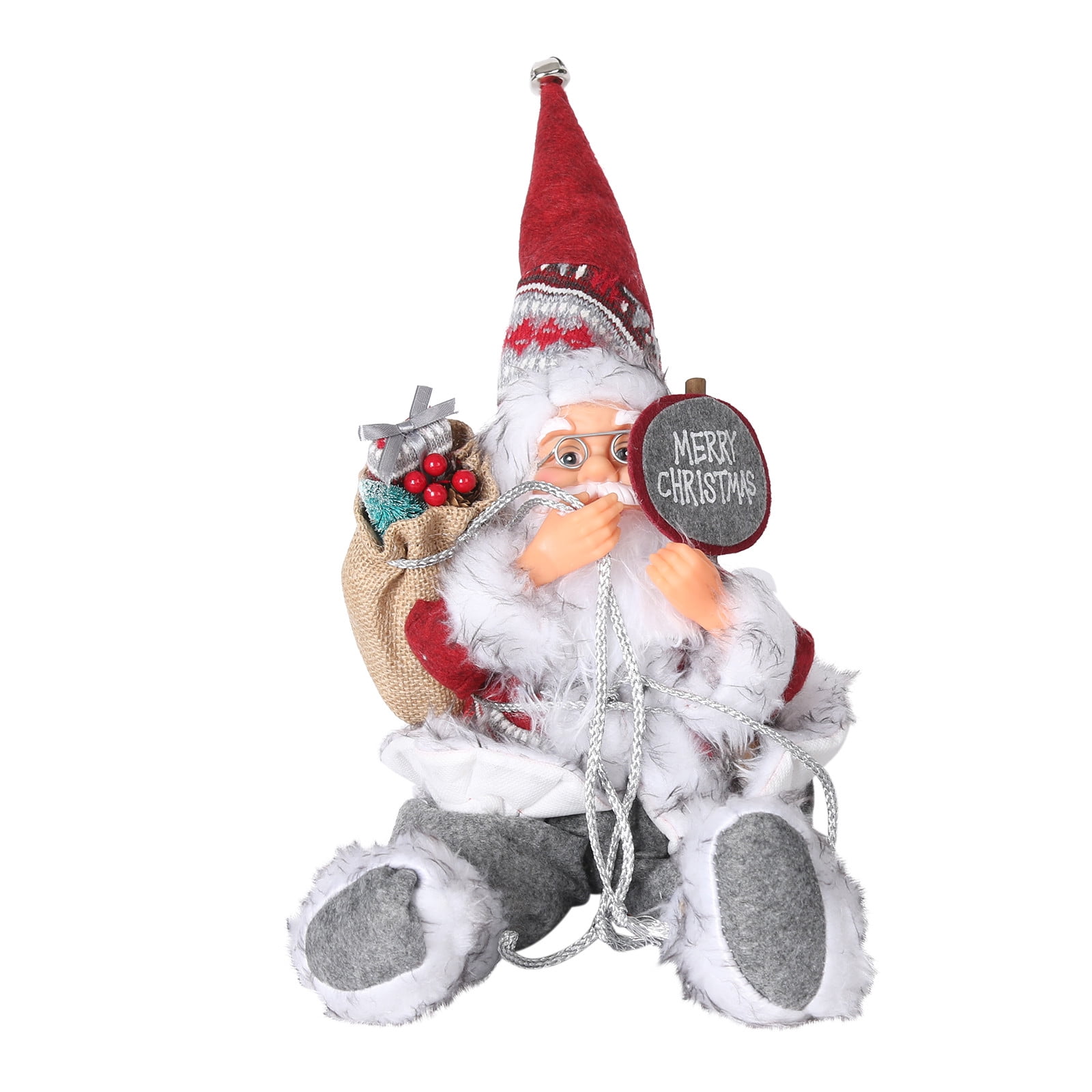 Santa Claus Sitting Christmas Decorations Cute Cute Santa Claus Puppet ...