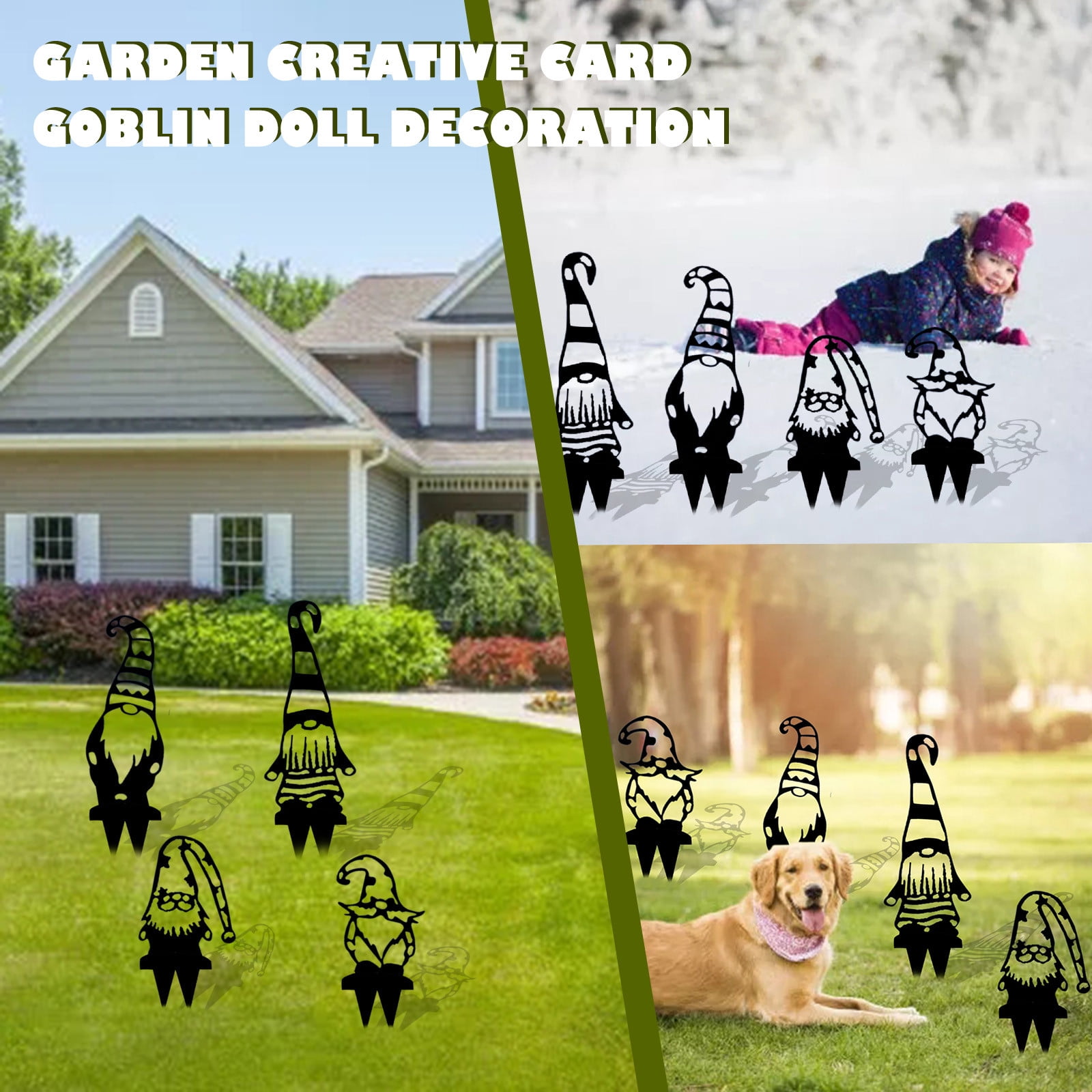 Steel Branch Gnomes Decoration Metal Tree Art Metal Gnomes Garden Steel ...