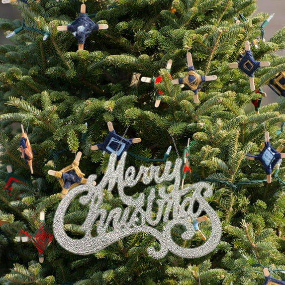 Black And Friday Lignoak 15Cm Christmas Tree Decoration Shiny Merry ...