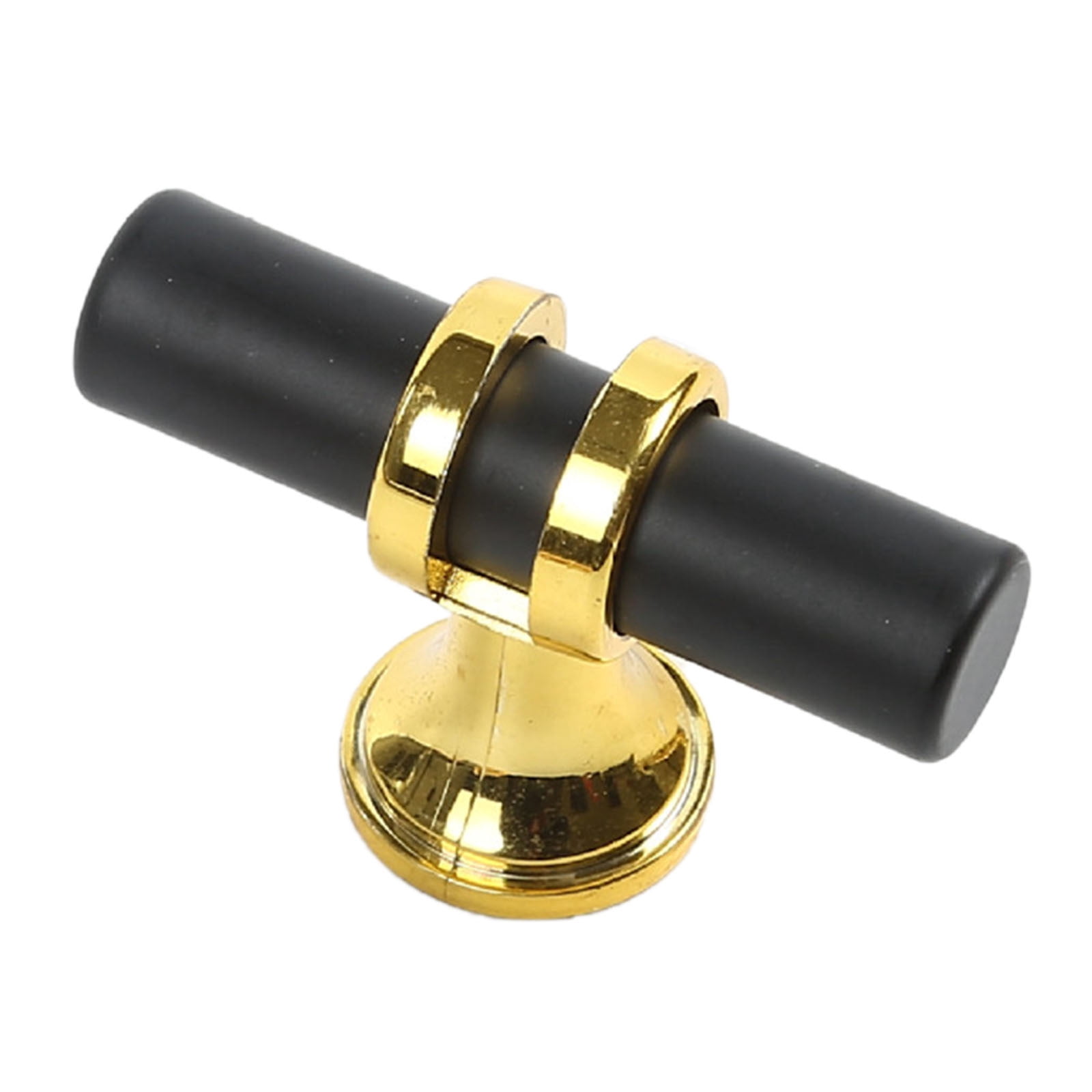 Black And Gold Cabinet Knobs Drawer Pulls Kitchen Dresser Handles T Bar ...