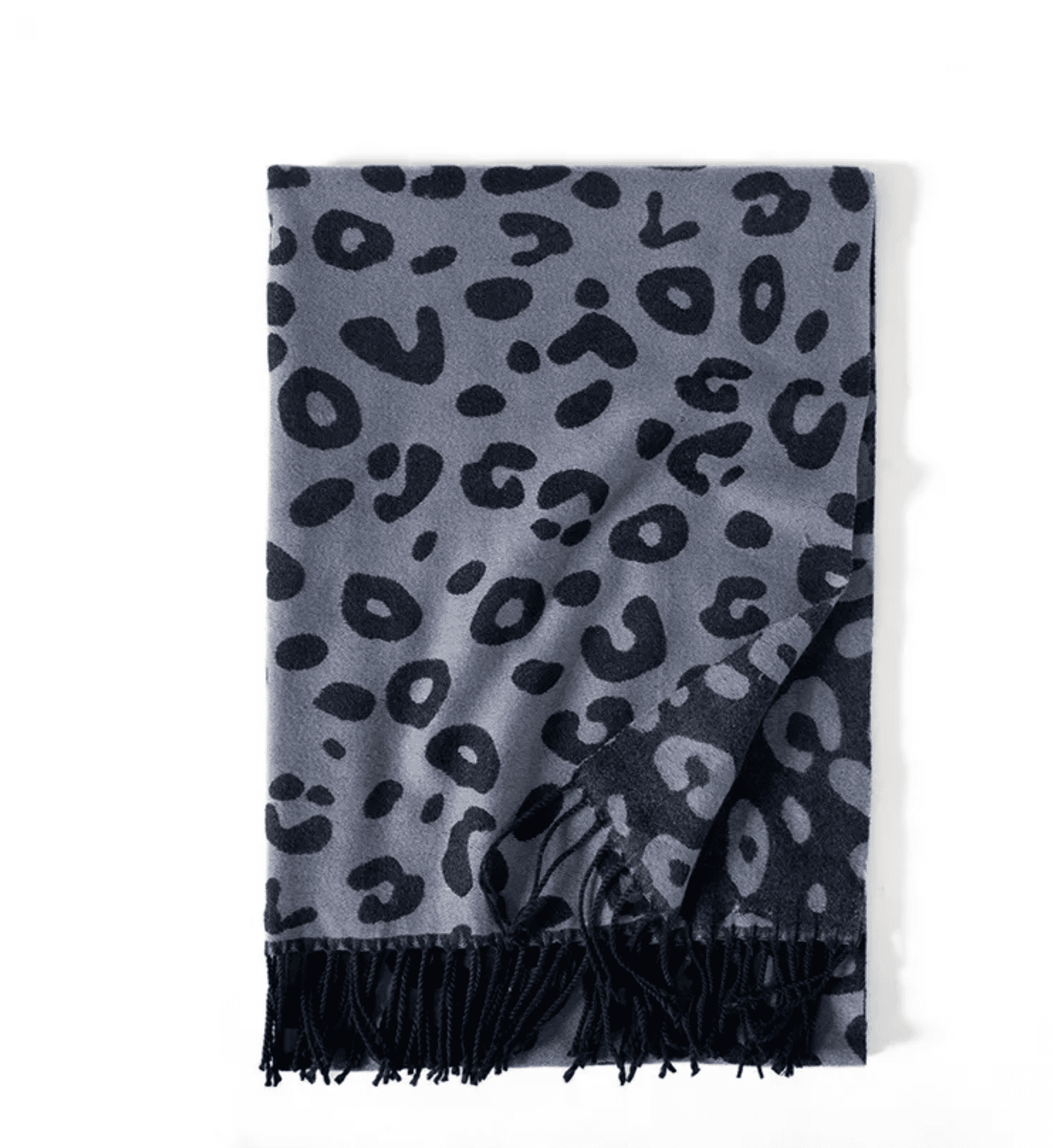 Black And Grey Leopard Scarf - Walmart.com