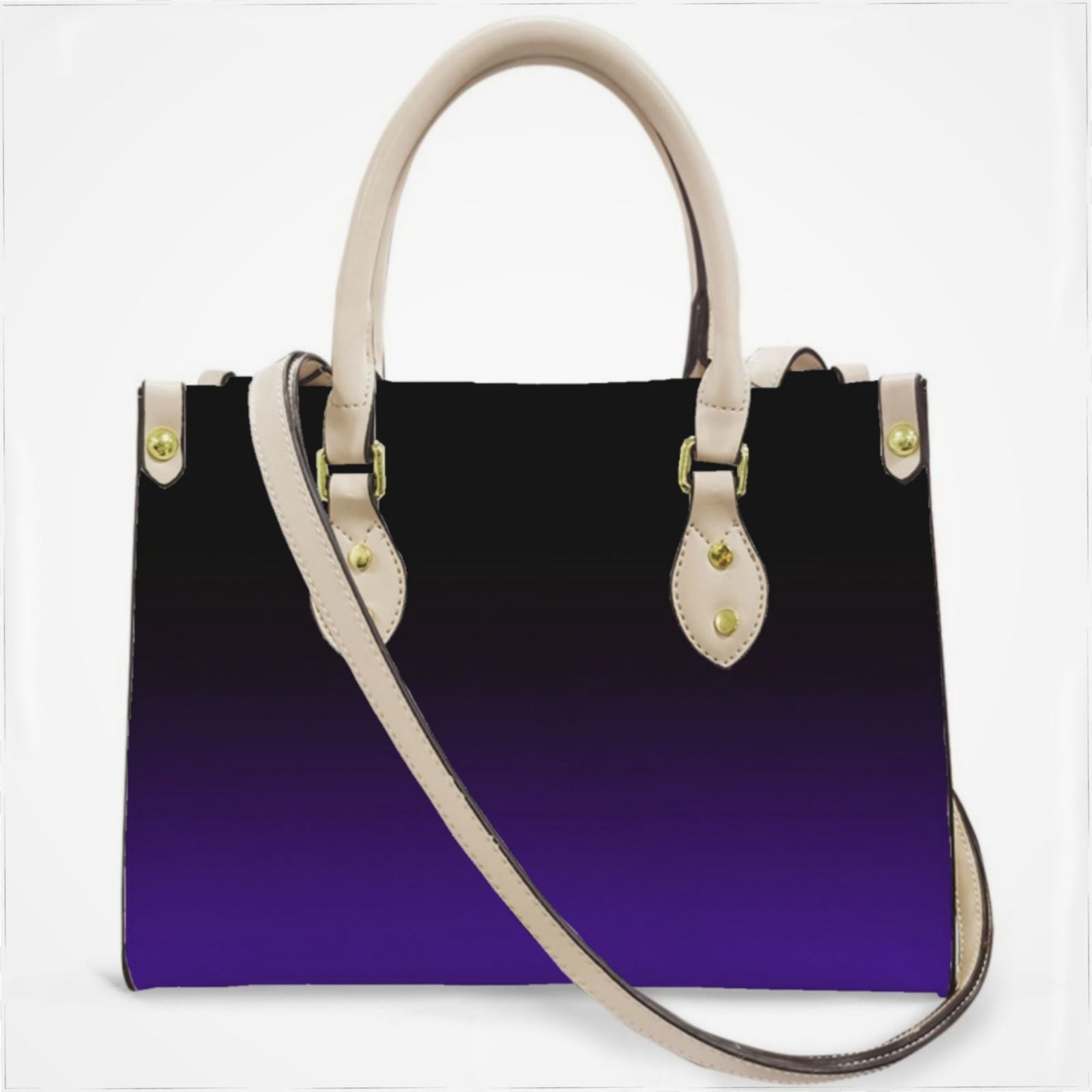 Black And Purple Gradient Cross Body Bags For Women Small Leather ...