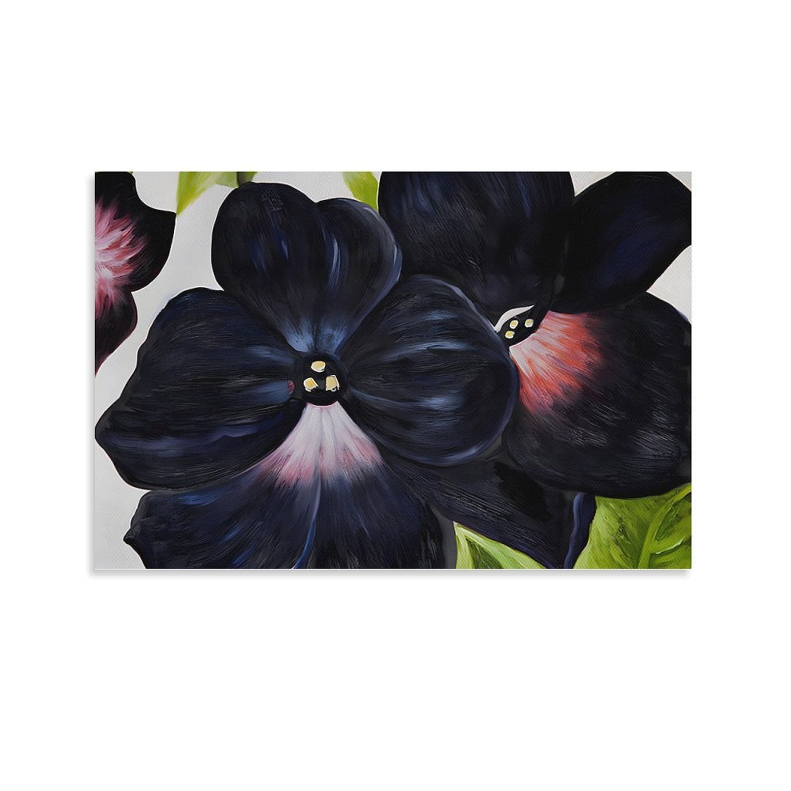 Black And Purple Petunias by Georgia OKeeffe Painting Poster Poster ...
