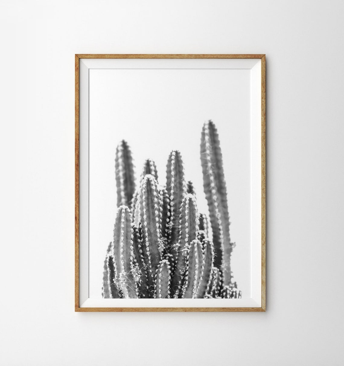 Black And White Cactus Print Boho Decor Desert Cactus Print Boho Cactus ...