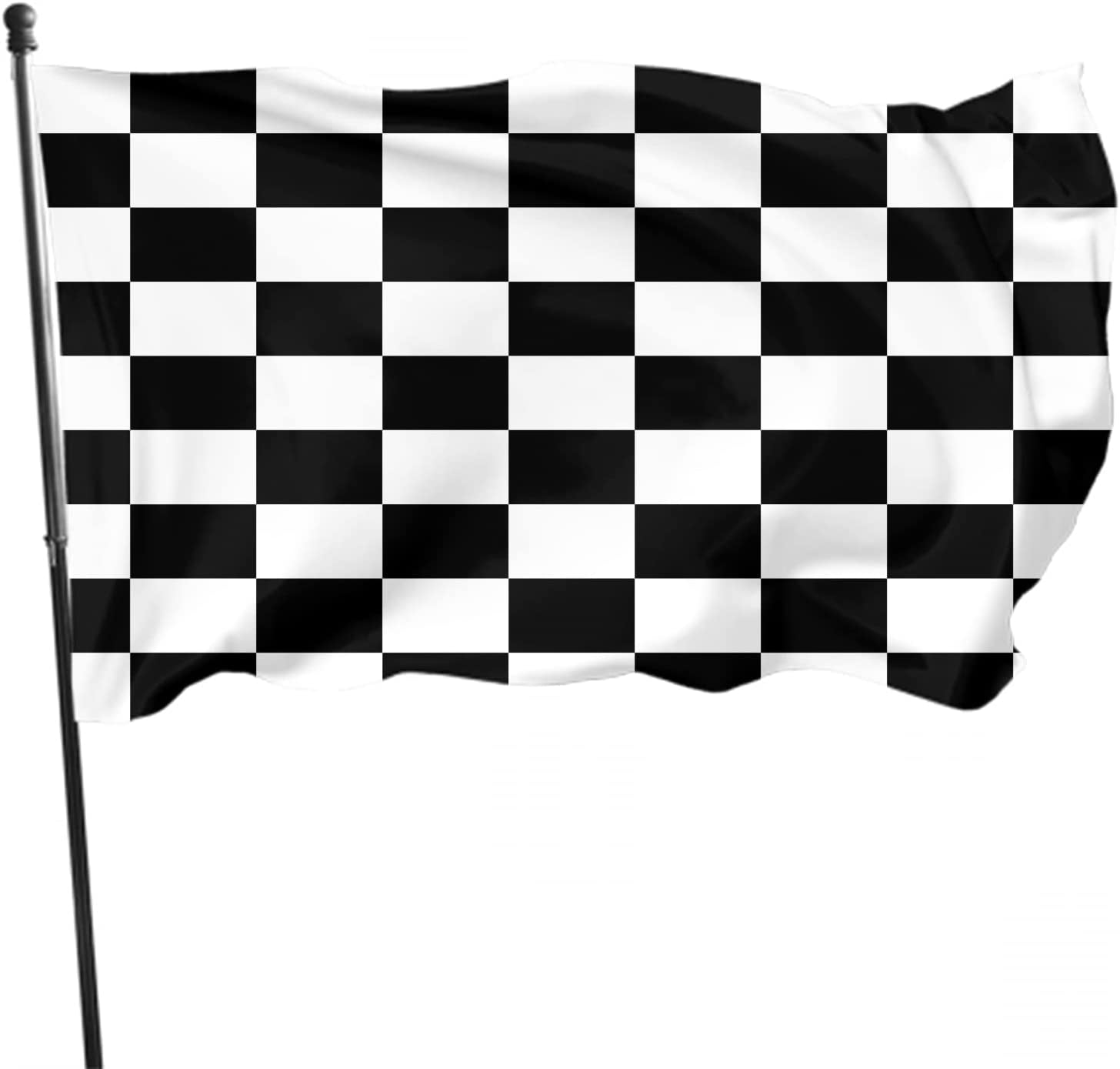Black And White Checkered Flag 2x3 ft Outdoor,checkerboard chessboard ...