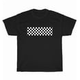 Black And White Checkered Line Stripe Checker T-Shirt Unisex Tee Gift ...
