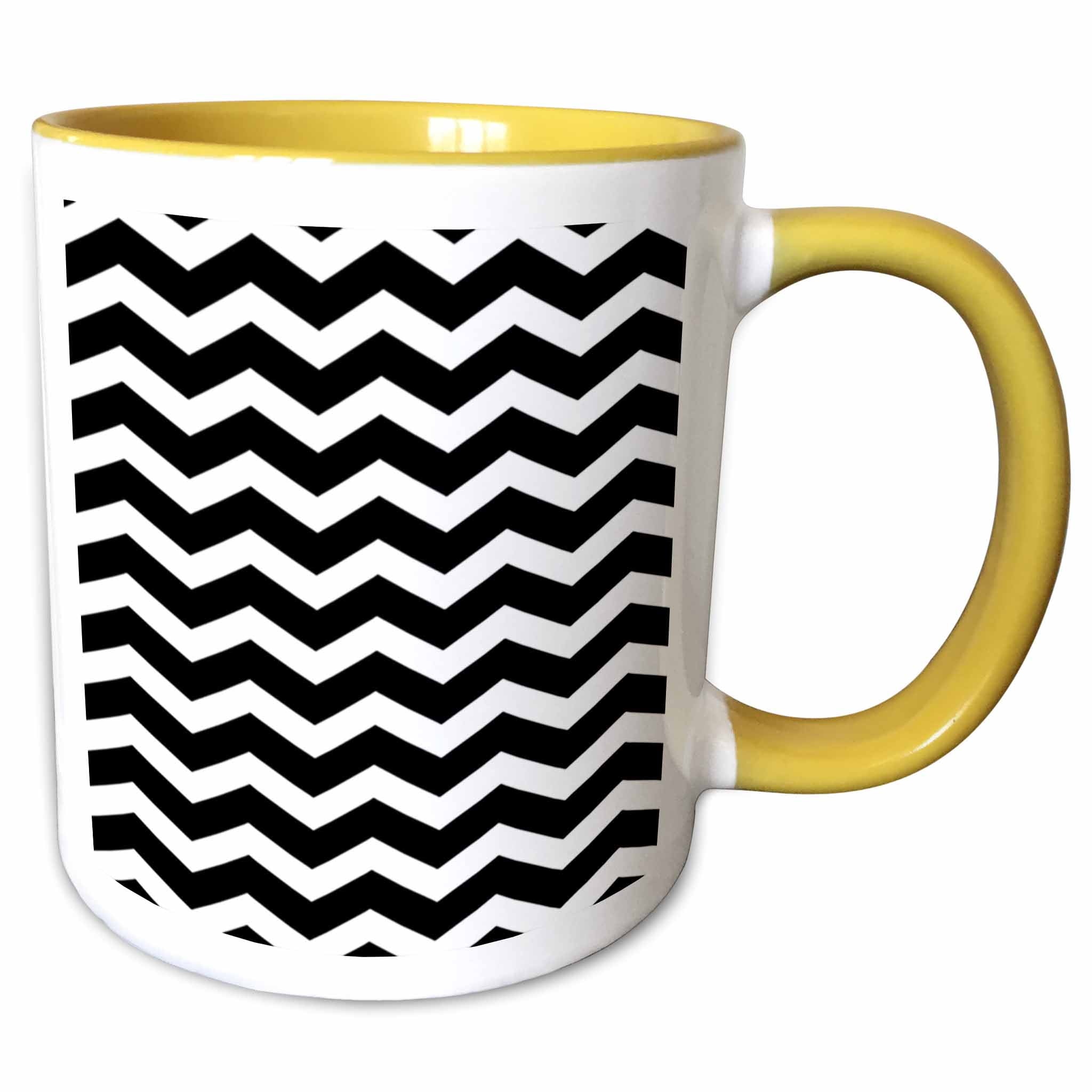 3drose, Black and White Chevron Zig Zag Pattern - Modern Contemporary ...