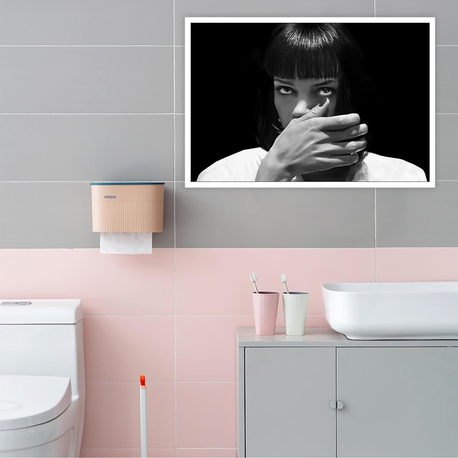 Black And White Comedy Movies Pulp Fiction Poster Uma Thurman Funny