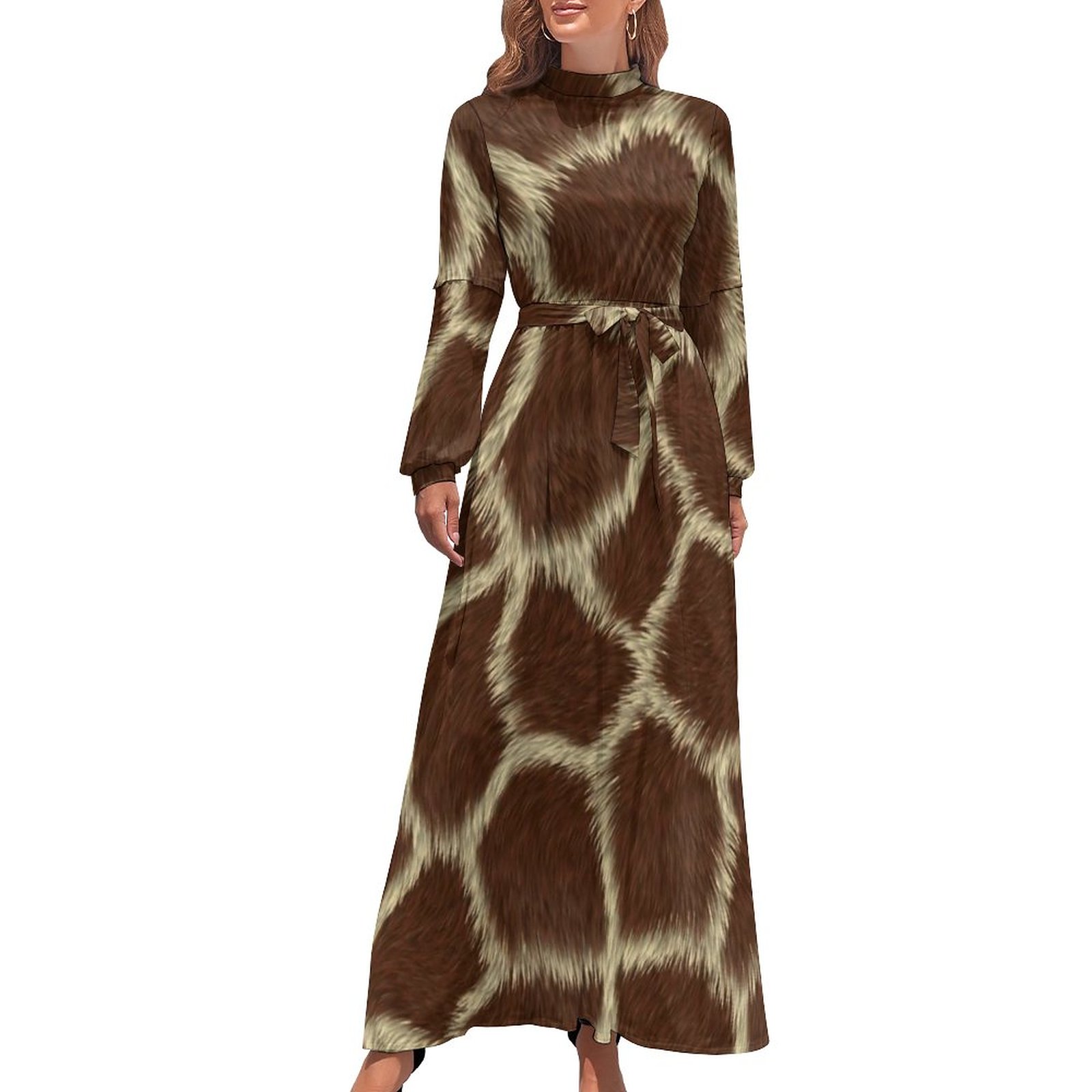 Black And White Cow Print Dress Cow Spots Animal Elegant Maxi Dress ...