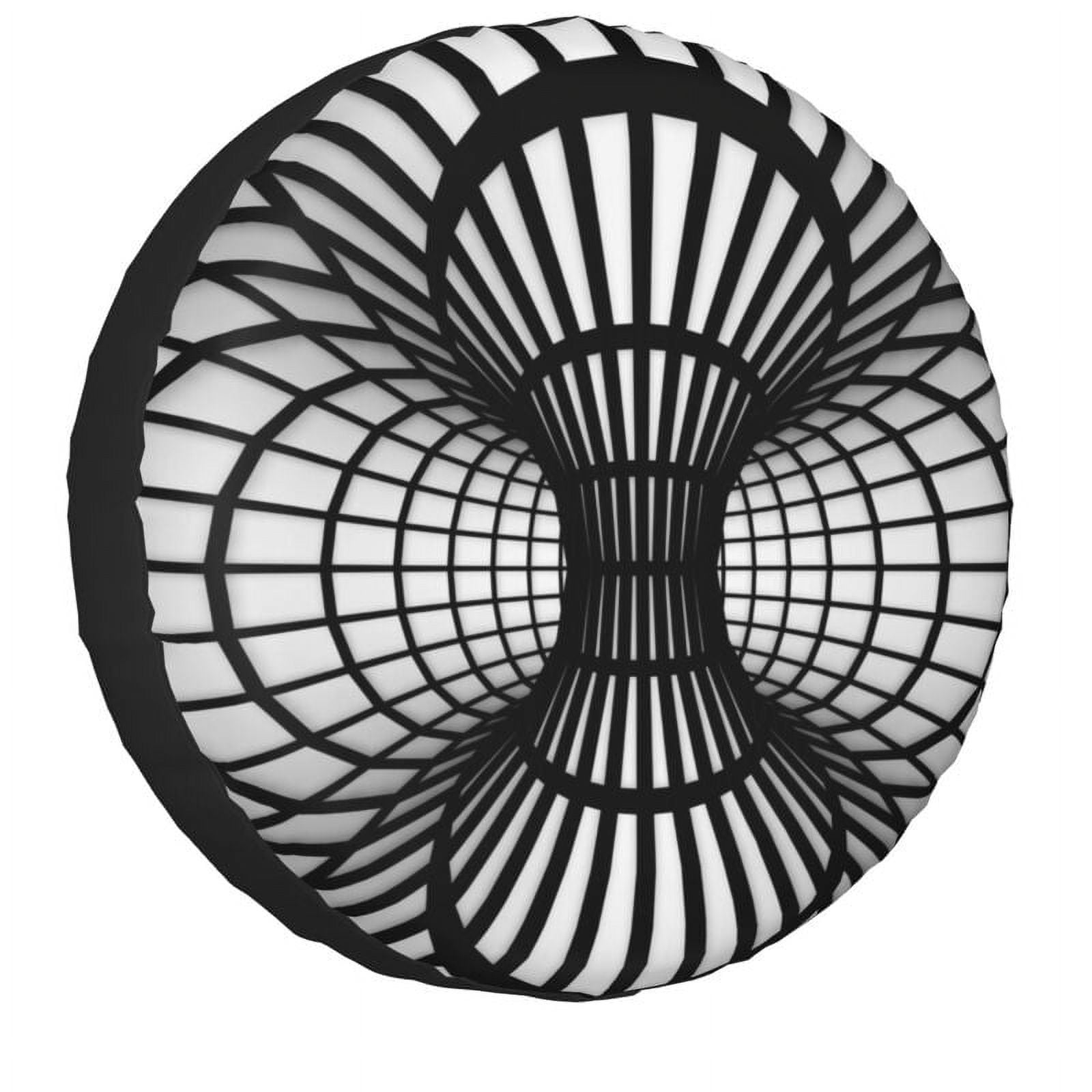 Black And White Geometry Tire Cover 4WD 4x4 Trailer Geometric Spare ...