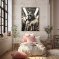 Black And White Girl In Carnival Mask Halloween Mask Poster Unframed ...