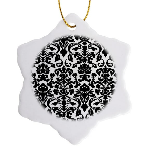 Black And White Intricate Detailed And Fancy Damask Pattern - Classic ...