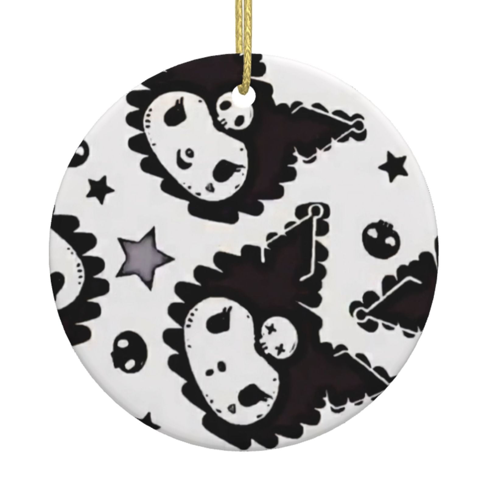 Black And White Kuromi Christmas Tree Decorations,Ceramic Christmas ...