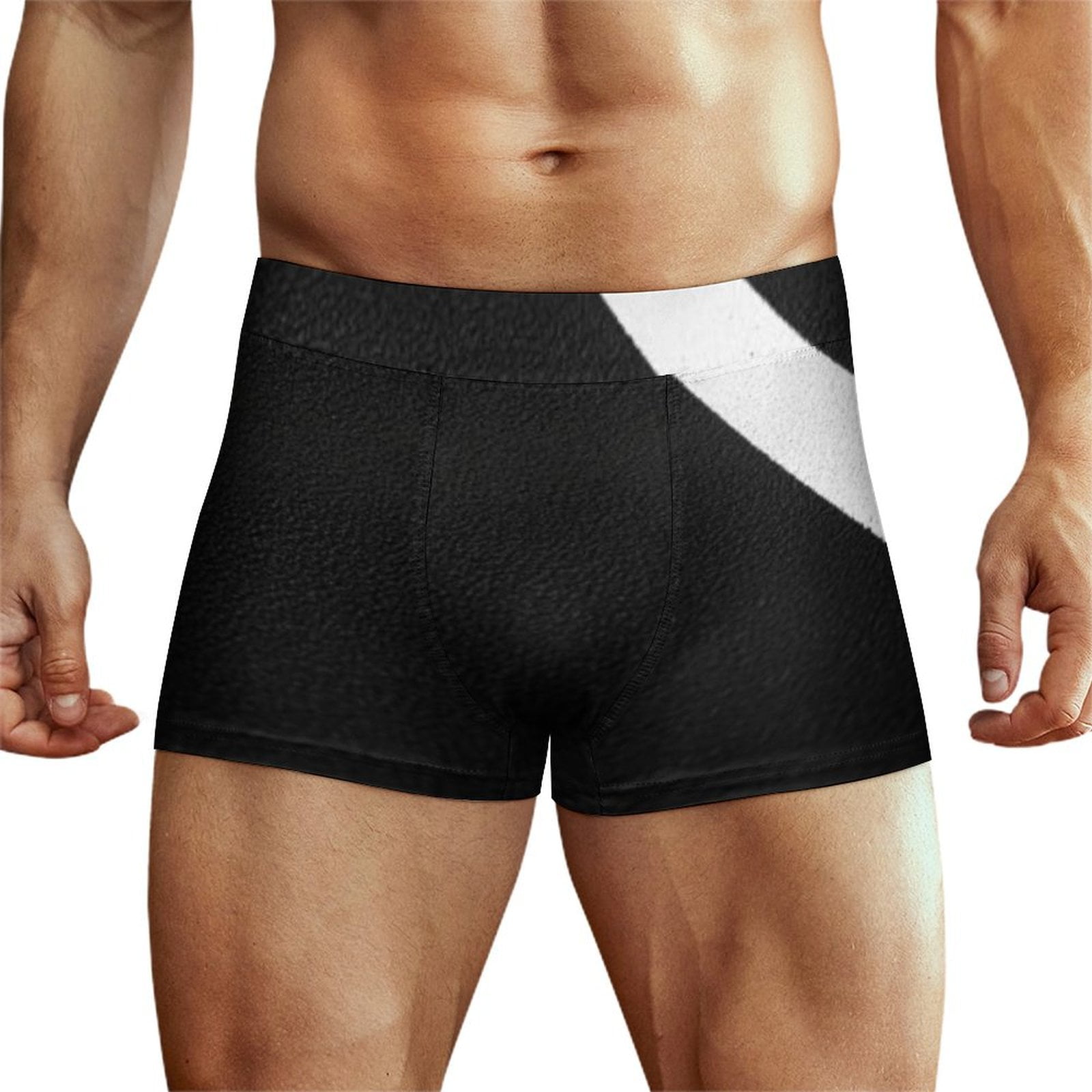 Black And White Lines (4) Ice Silk Underwear Breathable And Seamless ...