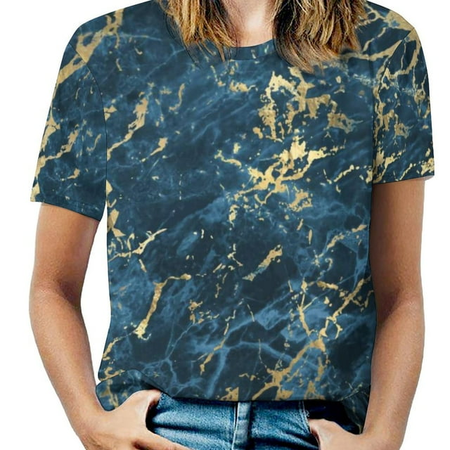 Black And White Marble T Shirt Visual Contrast Stripe Abstract Vintage ...