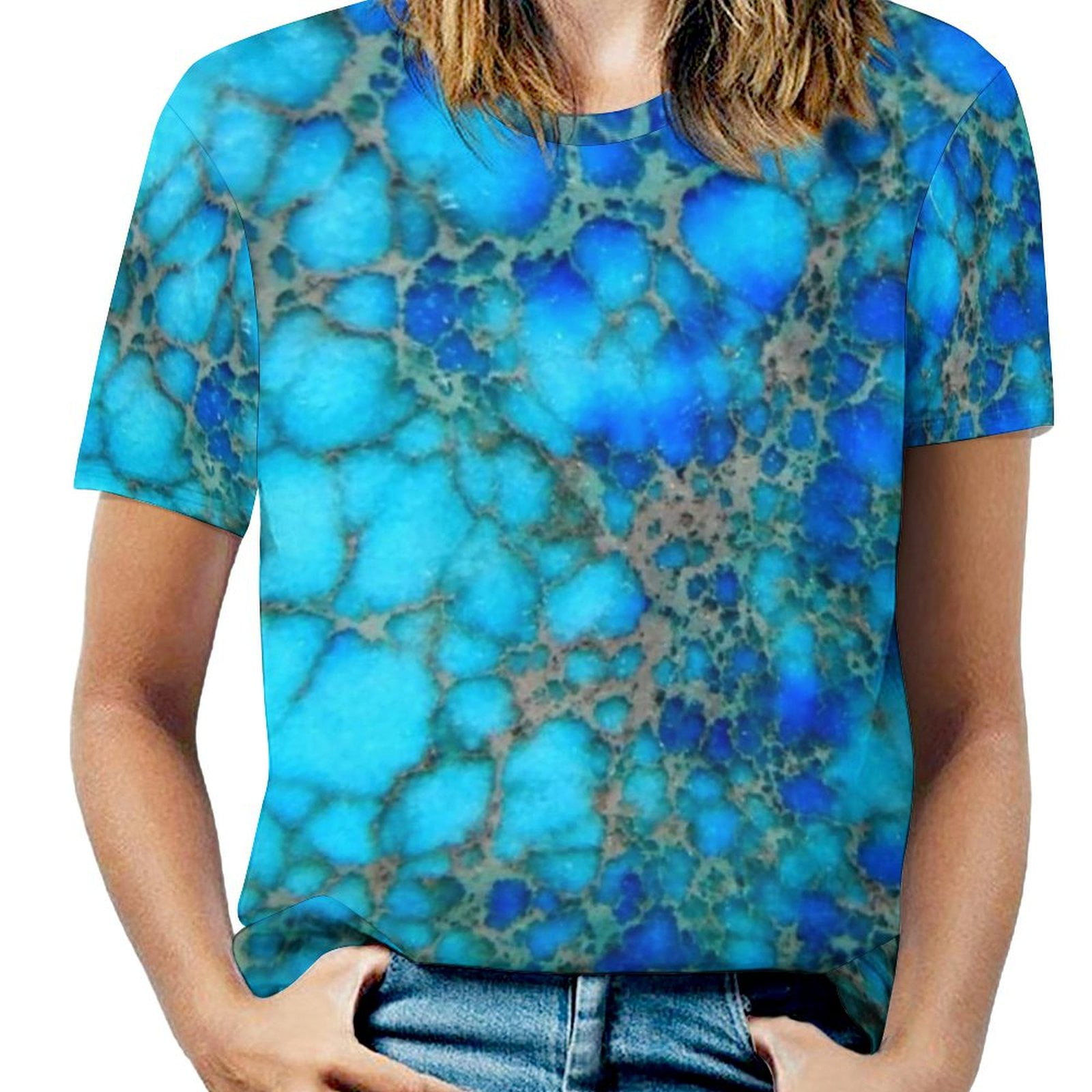 Black And White Marble T Shirt Visual Contrast Stripe Abstract Vintage ...