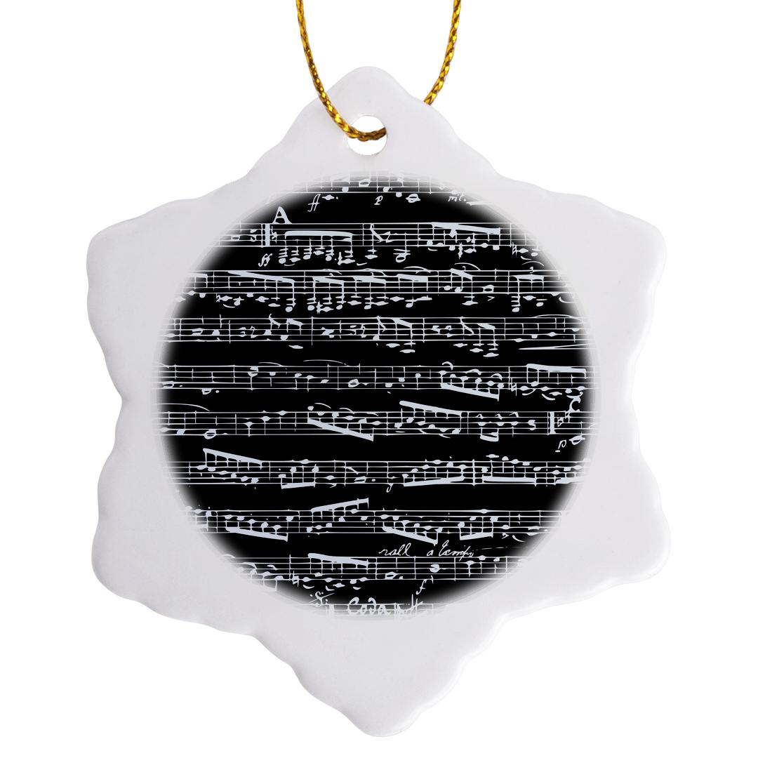 3drose, Black and White Musical Notes - Stylish Sheet Music - Piano ...