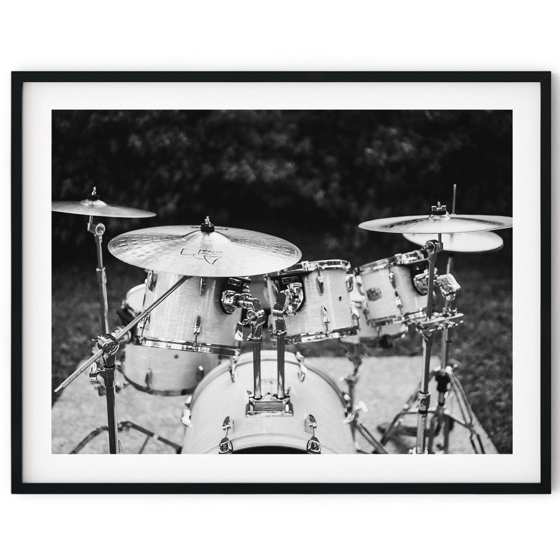 Black And White Photo Wall Art Print Drums Poster UNFRAMED PAPER POSTER ...