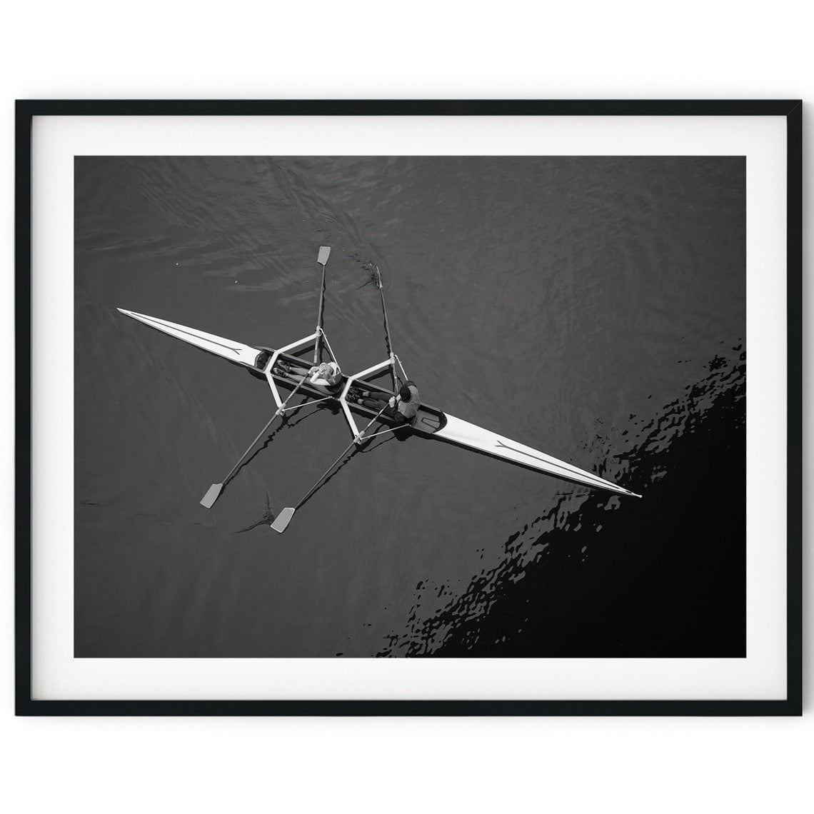 Black And White Photo Wall Art Print Rowing Poster Wall Art, Modern ...