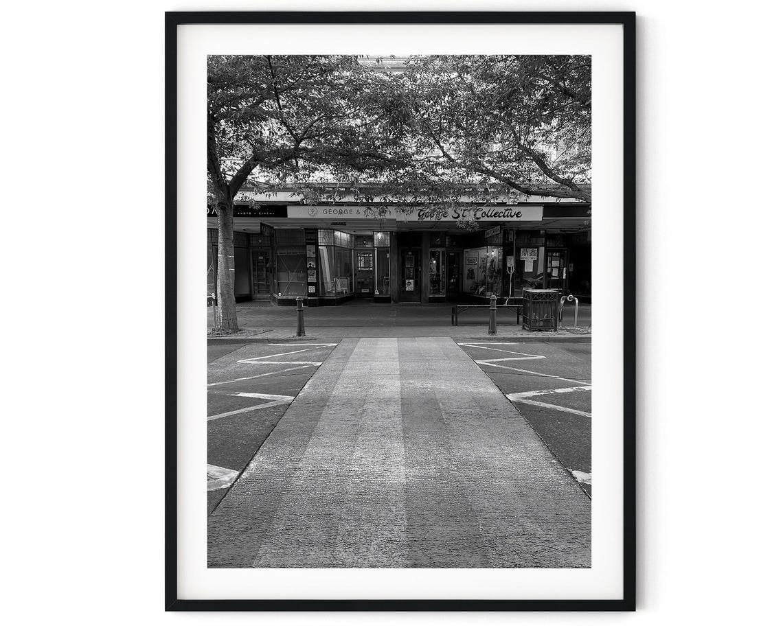 Black And White Photo Wall Art Print Striped Road Crossing Poster Wall Art, Modern Wall Decor ...