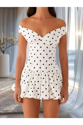 Black & White Polka Dot Dress
