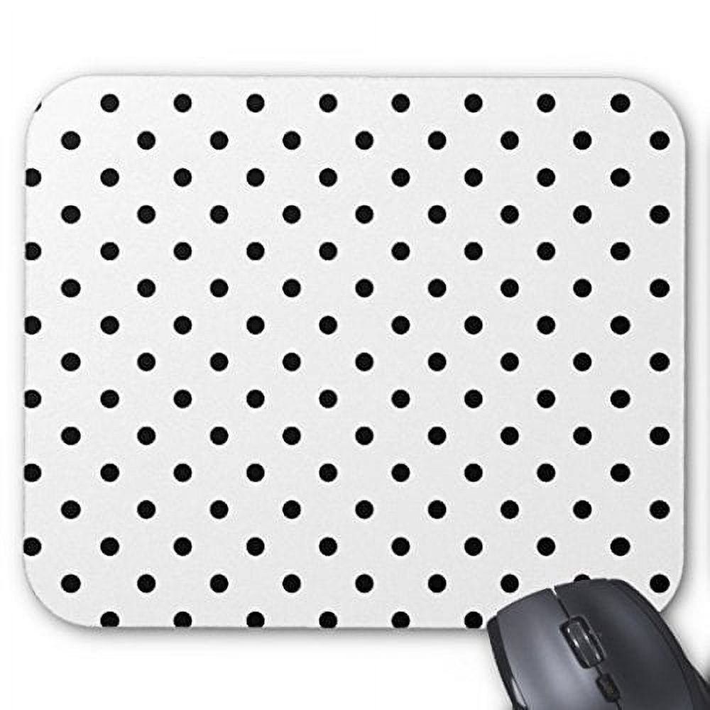 Black And White Polka Dots Mouse pads Gaming Mouse Pad 9.84x7.87 inches ...