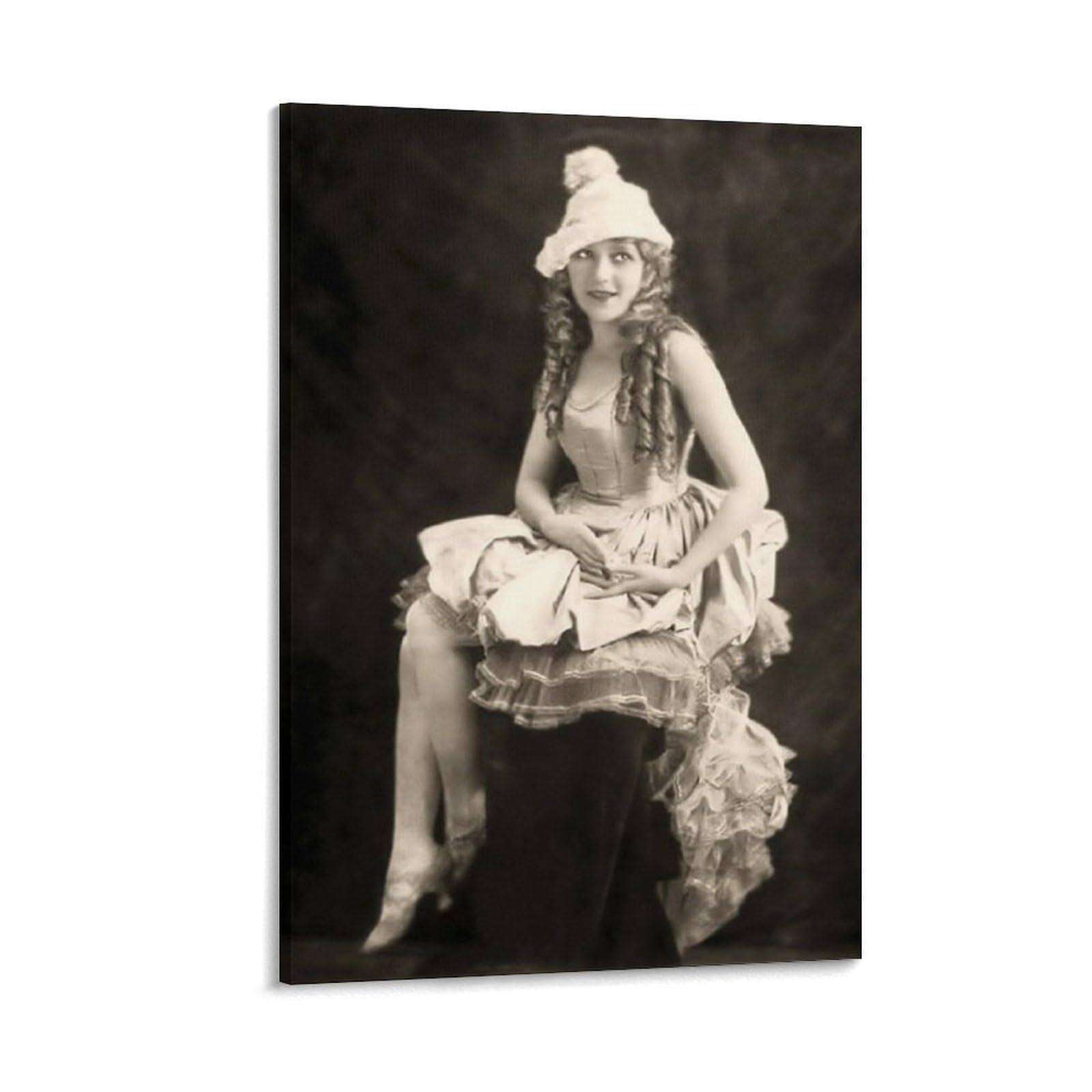 Black And White Poster Mary Pickford Poster Canvas for Bedroom Living ...